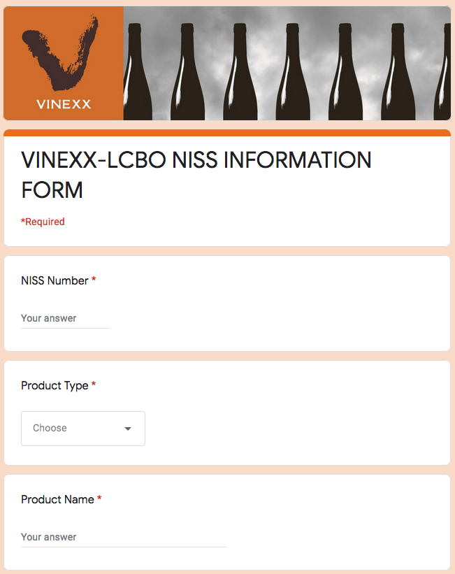 VINEXX-LCBO NISS INFORMATION FORM - preview image copy · VINEXX